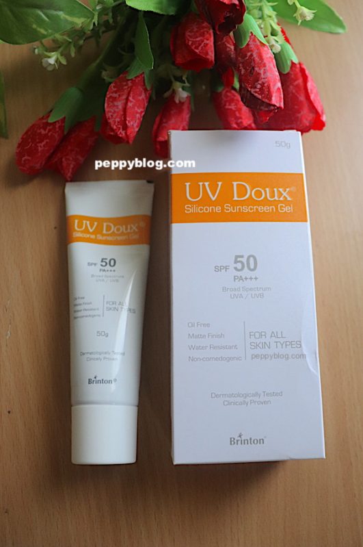 UV Doux Silicone Sunscreen Gel SPF 50 Review - Peppy Blog