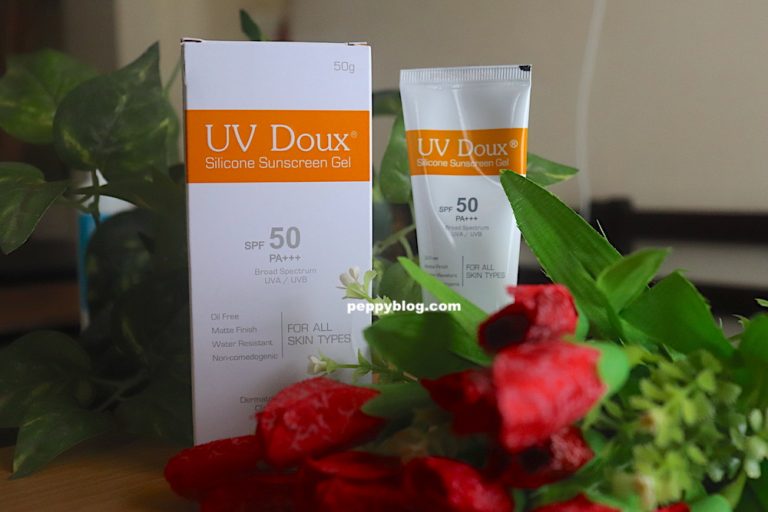 UV Doux Silicone Sunscreen Gel SPF 50 Review - Peppy Blog