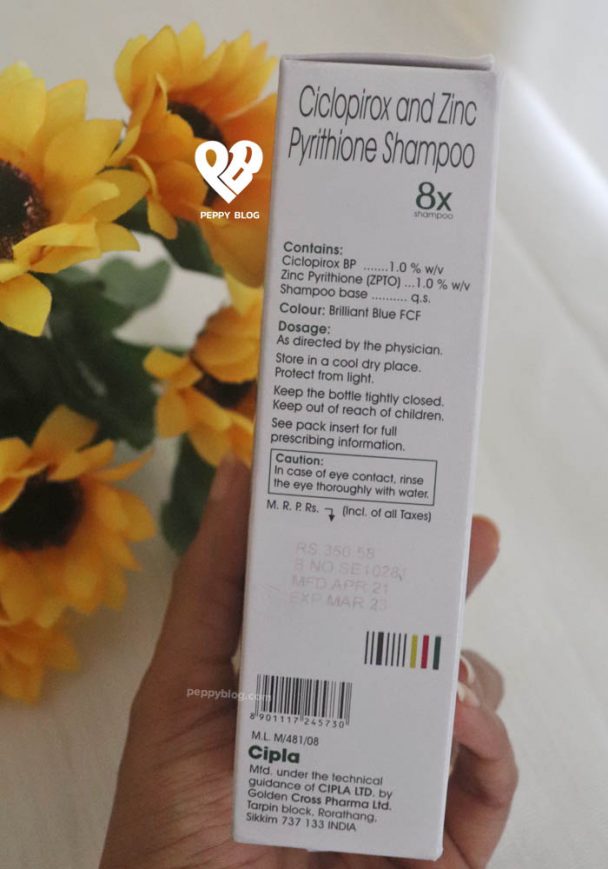 Cipla 8X Anti-Dandruff Shampoo Review - Peppy Blog