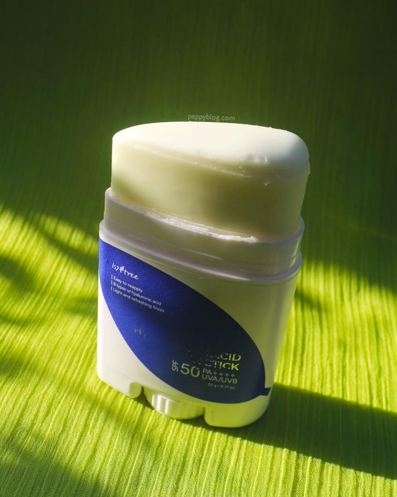 Isntree Hyaluronic Acid Airy Sun Stick Review - Peppy Blog